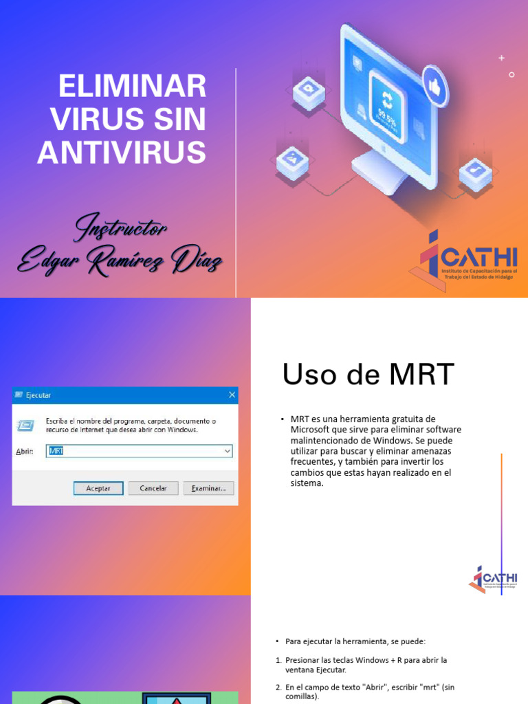 Eliminar virus sin antivirus en Windows | PDF | Virus de computadora ...