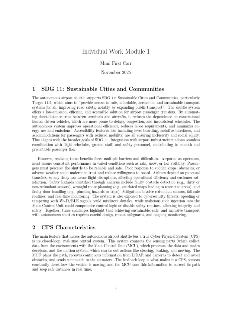 Indvidual Work Module 1-2 | PDF | Public Transport | Reliability ...