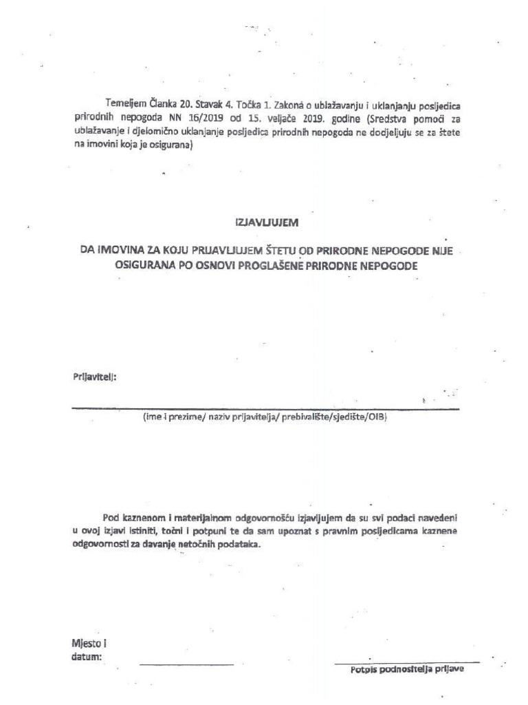 Izjava | PDF