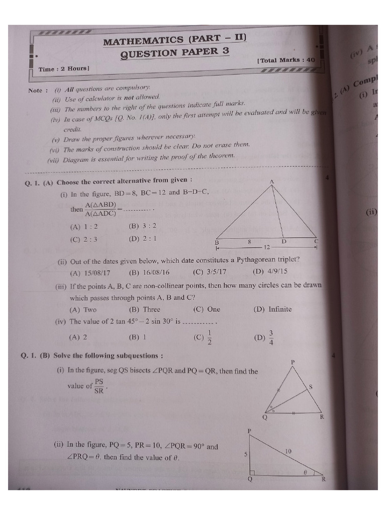 Geom Paper Solve 3 | PDF