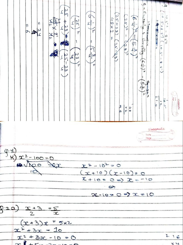 Maths Notes | PDF