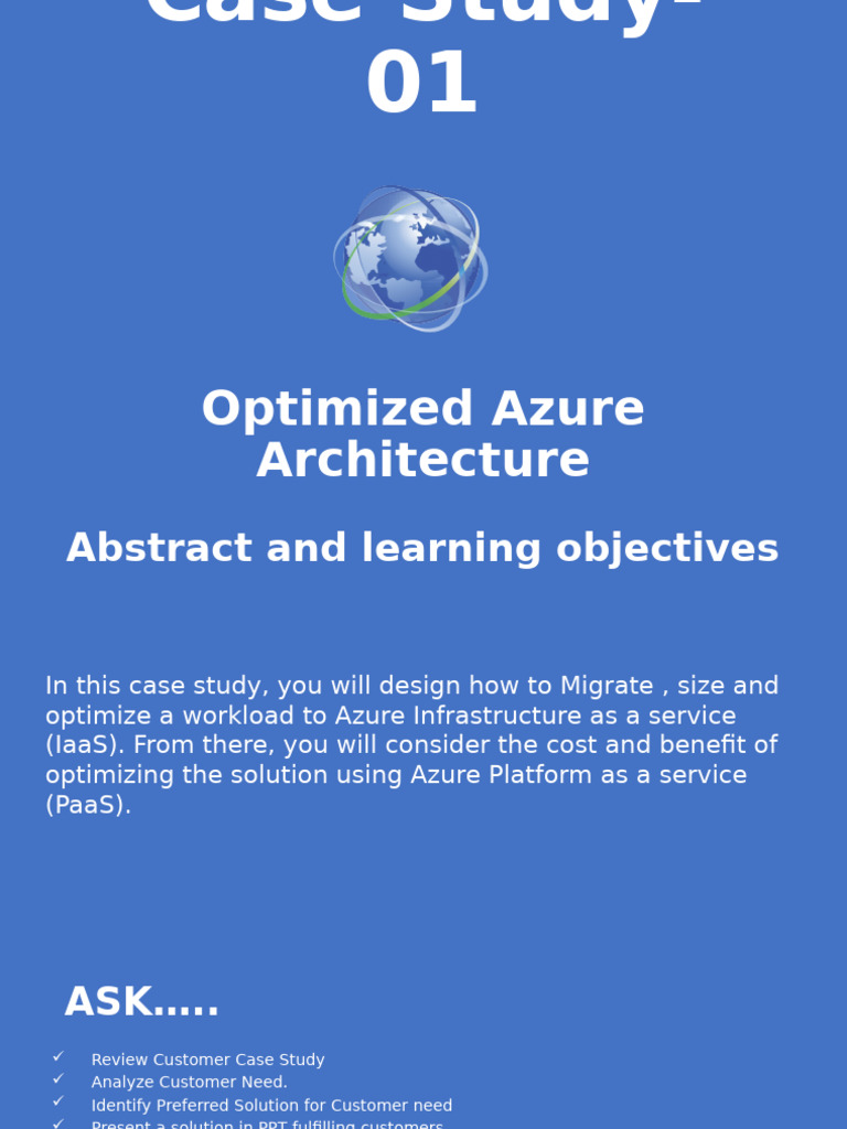 Case Study 01 SA V1.1 | PDF | Virtual Machine | Cloud Computing