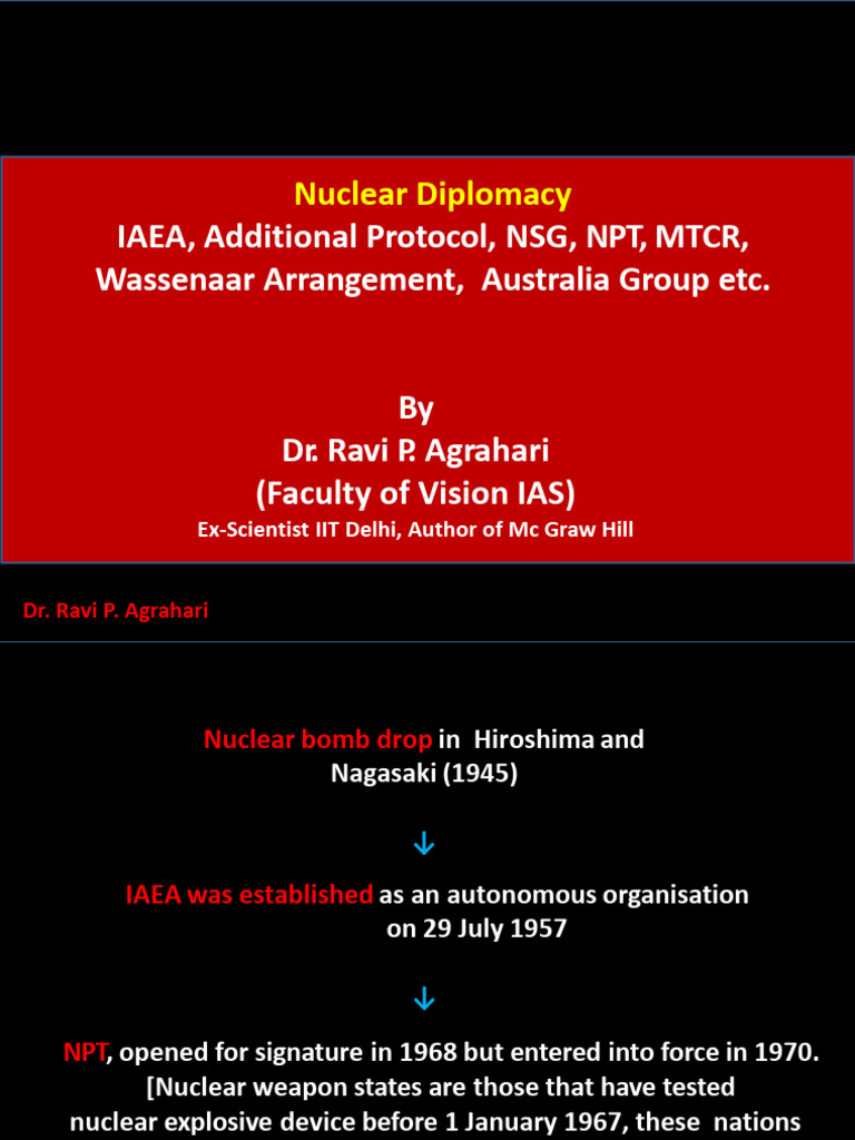 Nuclear Diplomacy and India's Role | PDF | Nuclear Proliferation ...