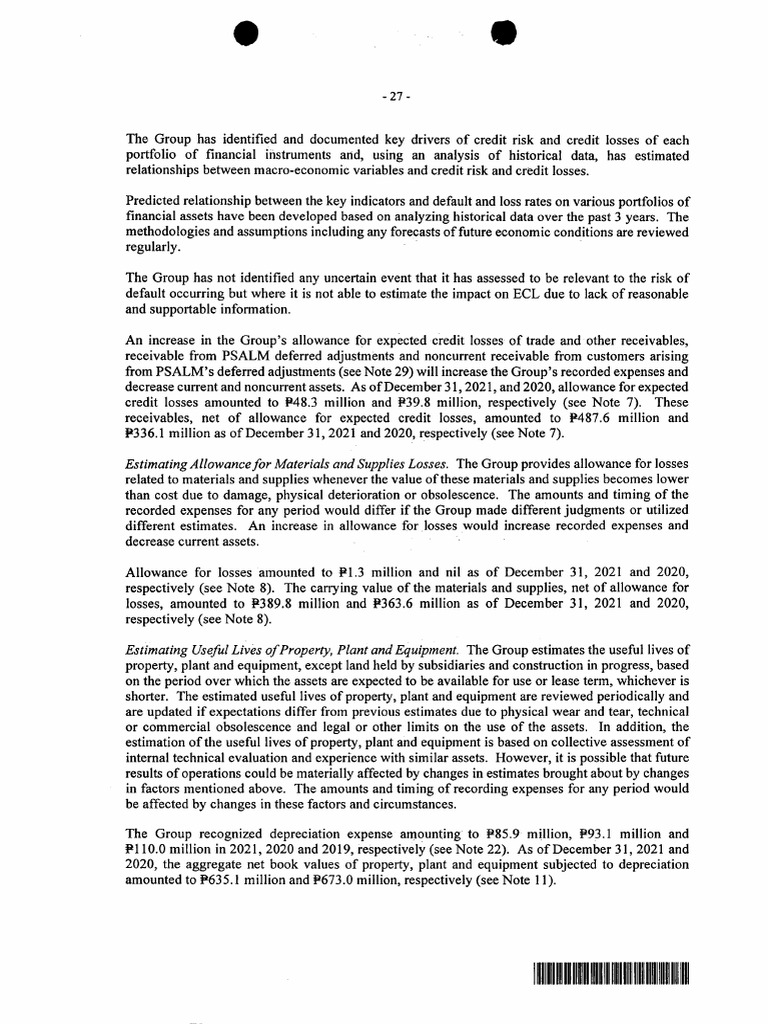 SPC POWER CORP - SEC FORM 17-A - 18 April2022 - PART 3 | PDF