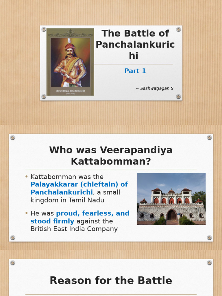 Battle of Panchalankurichi Overview | PDF