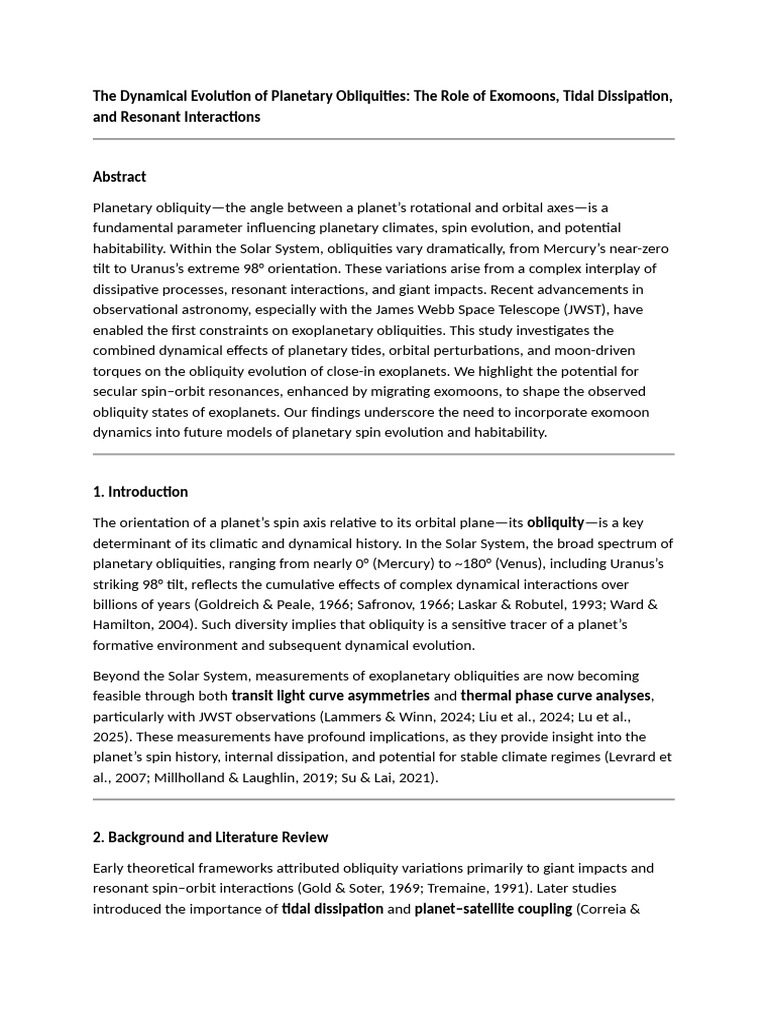The Dynamical Evolution of Planetary Obliquities The Role of Exomoons ...