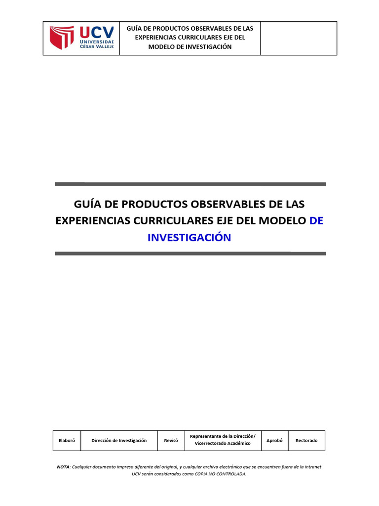 MODELO INFORME UCV | PDF