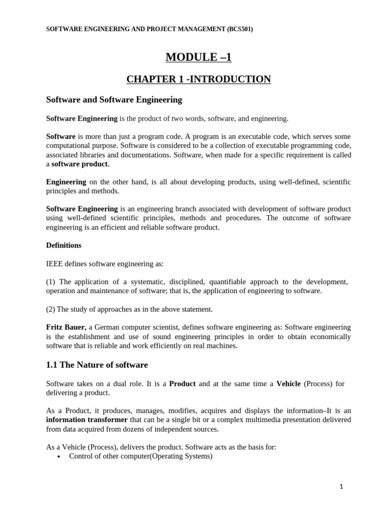 BCS501-module-1 | PDF | Software | Software Development Process