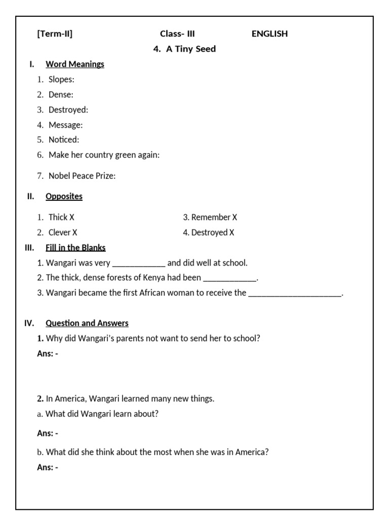 L#4 A Tiny Seed Revised | PDF | Adjective | Linguistic Typology