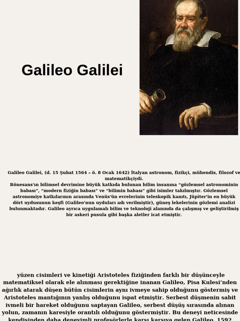 Galileo Galilei | PDF