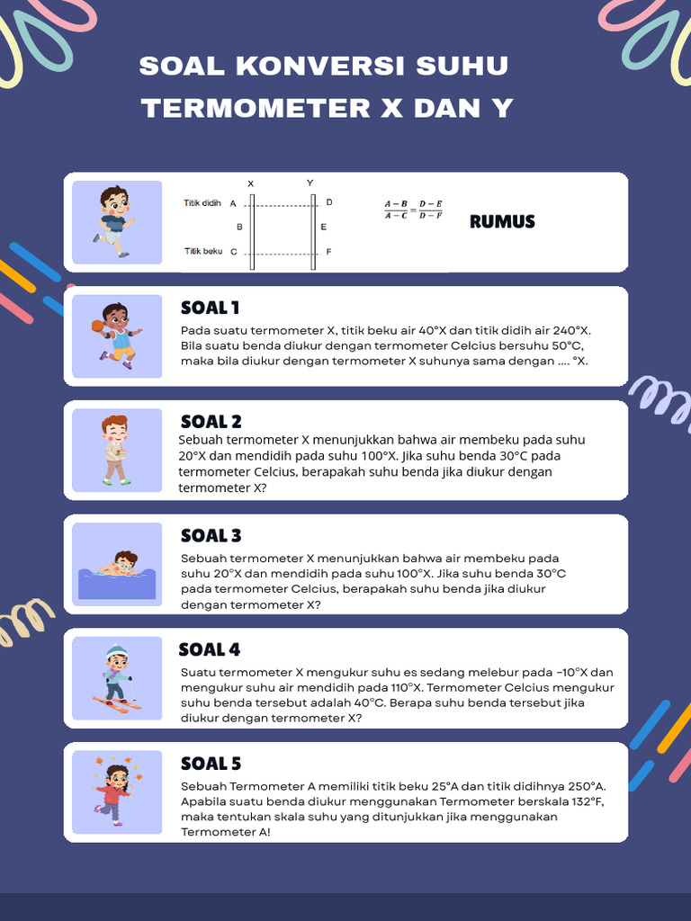 Soal Konversi Suhu Termometer X Dan Y | PDF