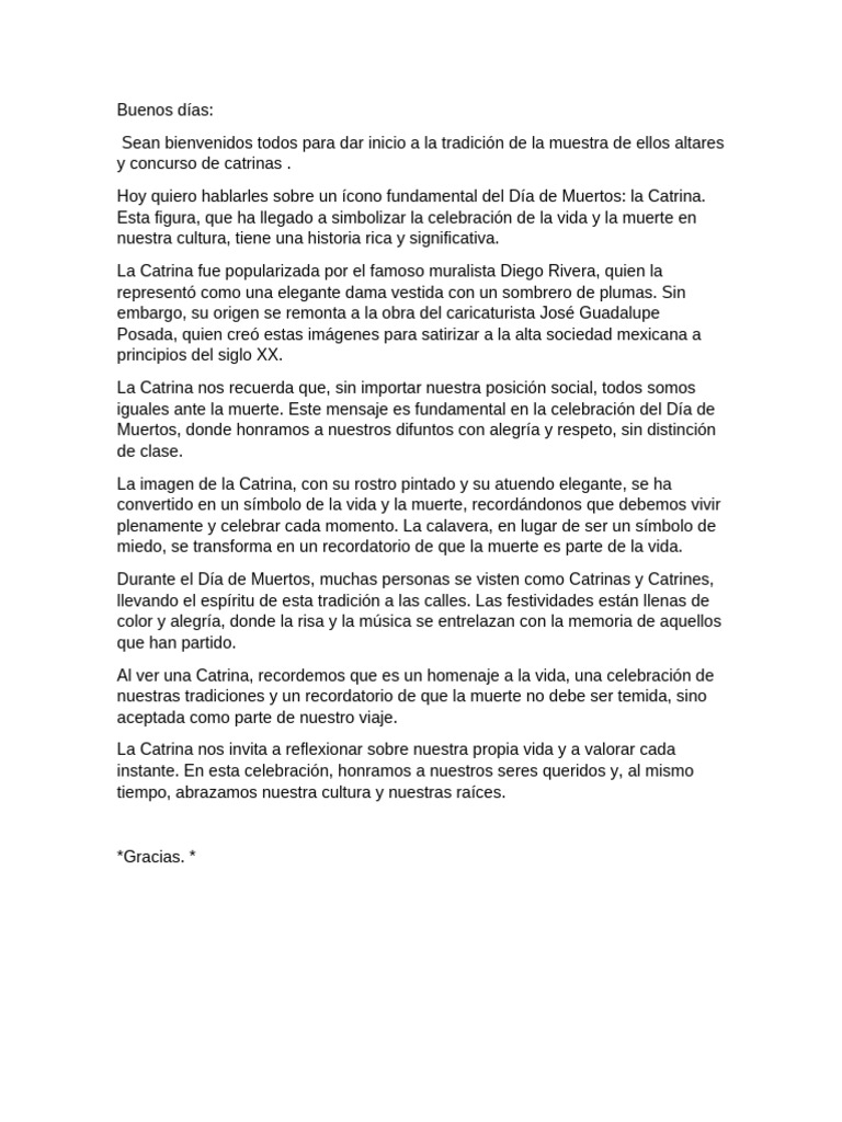 La Catrina y Altares en Día de Muertos | PDF | Altar