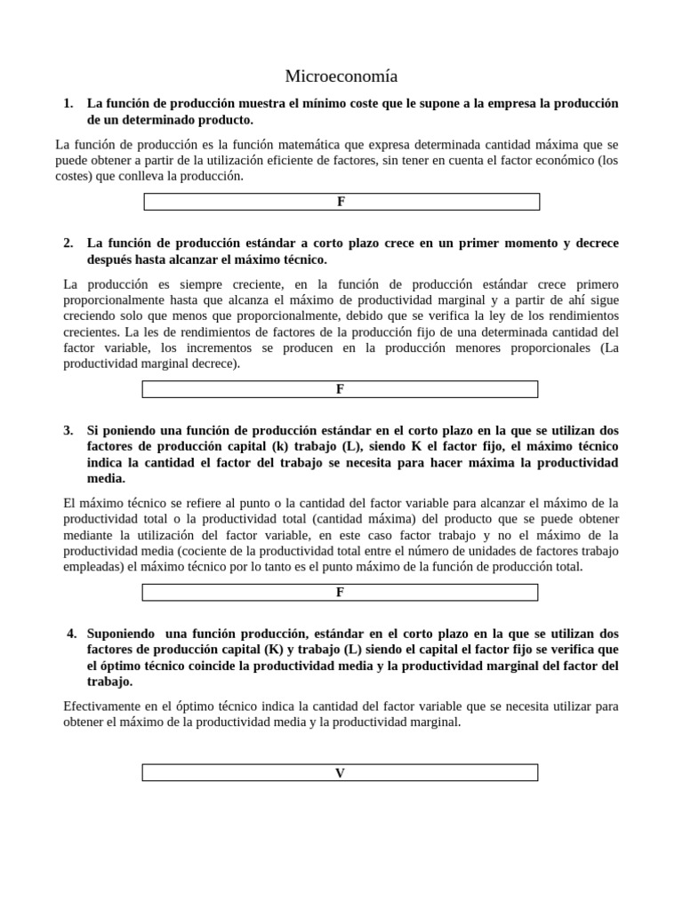 Micro Econom Í A | PDF | Mercado (economía) | Costo marginal