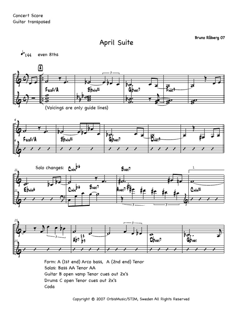 April Suite Score | PDF