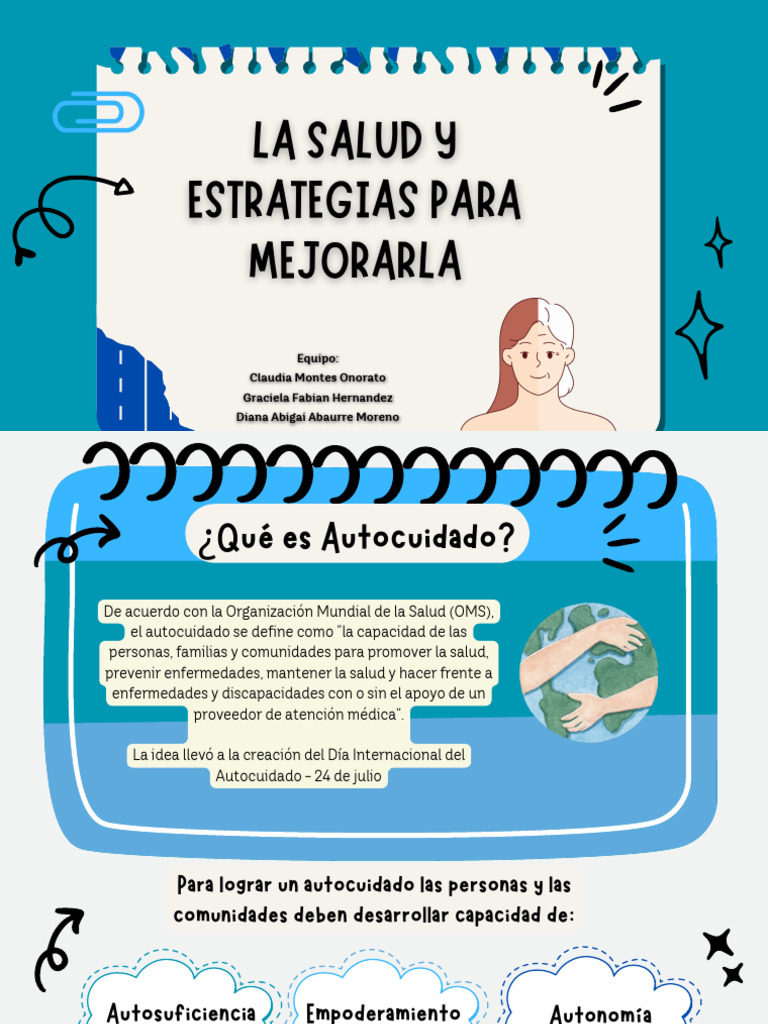 Presentación LA SALUD Y ESTRATEGIAS PARA MEJORARLA | PDF | Promoción de ...