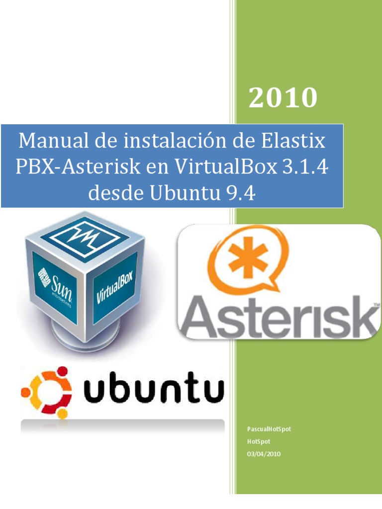 Manual de Instalacion de Elastix en Virtual Box Desde Ubuntu2 | PDF | Máquina virtual | Sistema ...