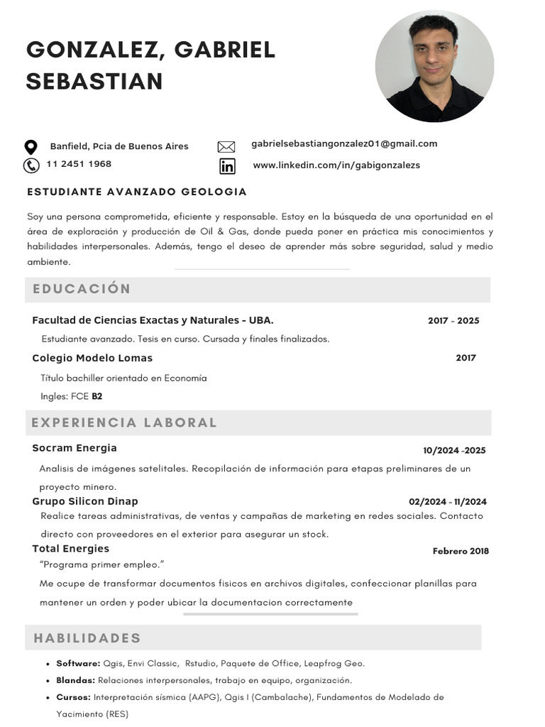 CV Gonzalez Gabriel | PDF