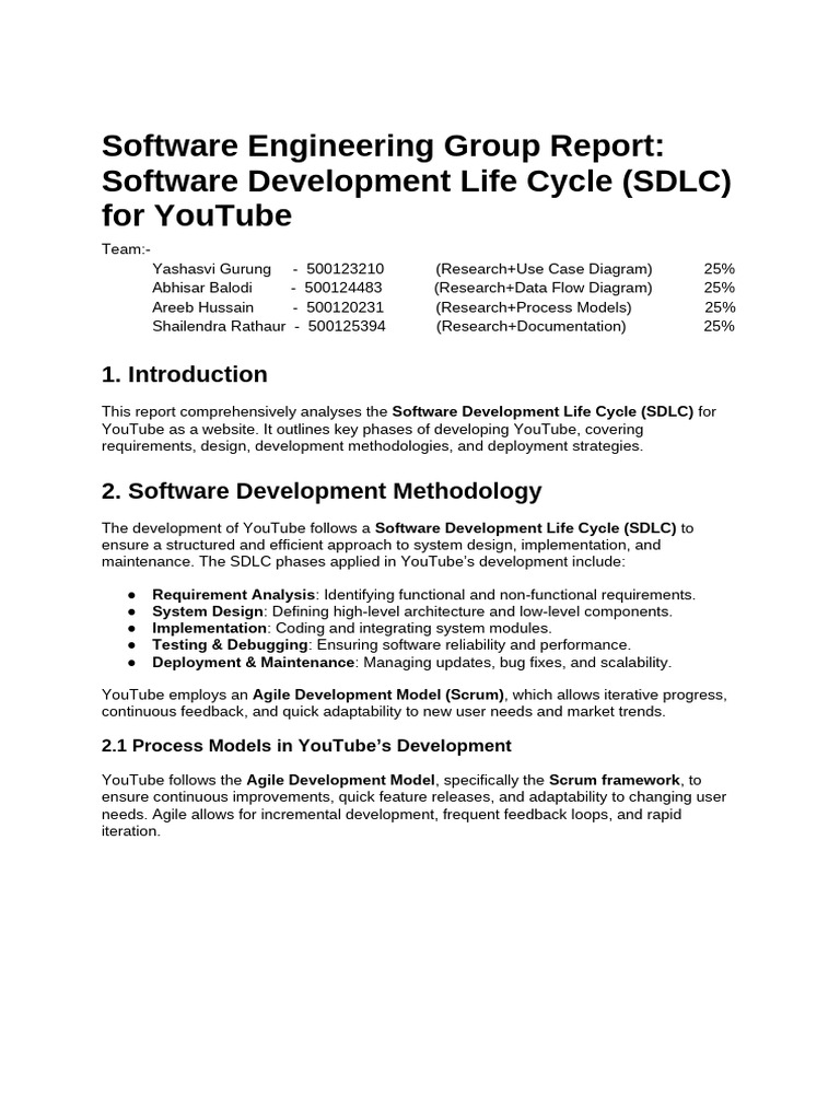 Software Project(YT) | PDF | Software Development Process | Information ...