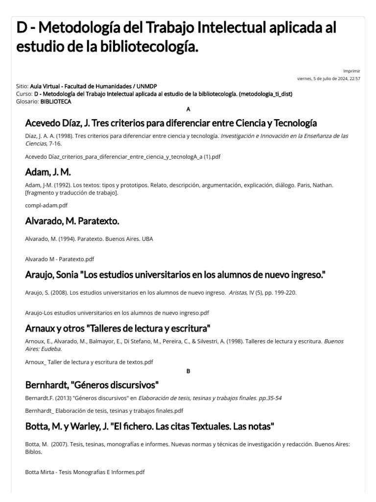Listado Biblio Metodología (1) | PDF | Estilo apa | Aprendizaje