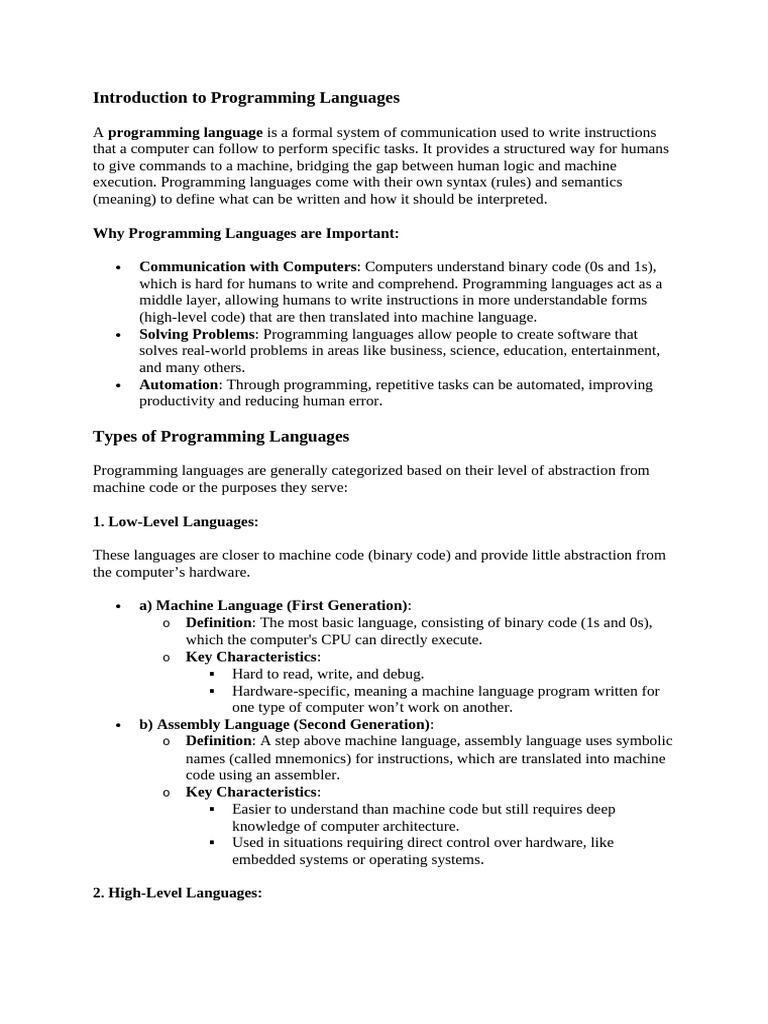 PL | PDF | Programming Language | Object Oriented Programming