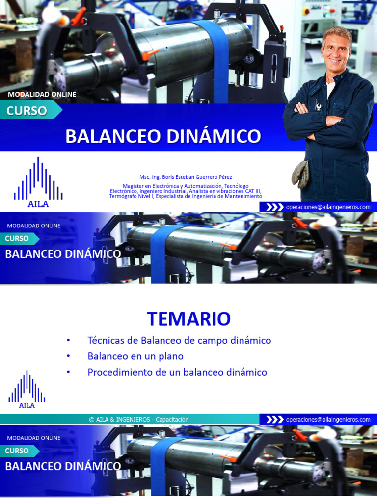 Curso Online de Balanceo Dinámico | PDF | Vector Euclidiano | Medición