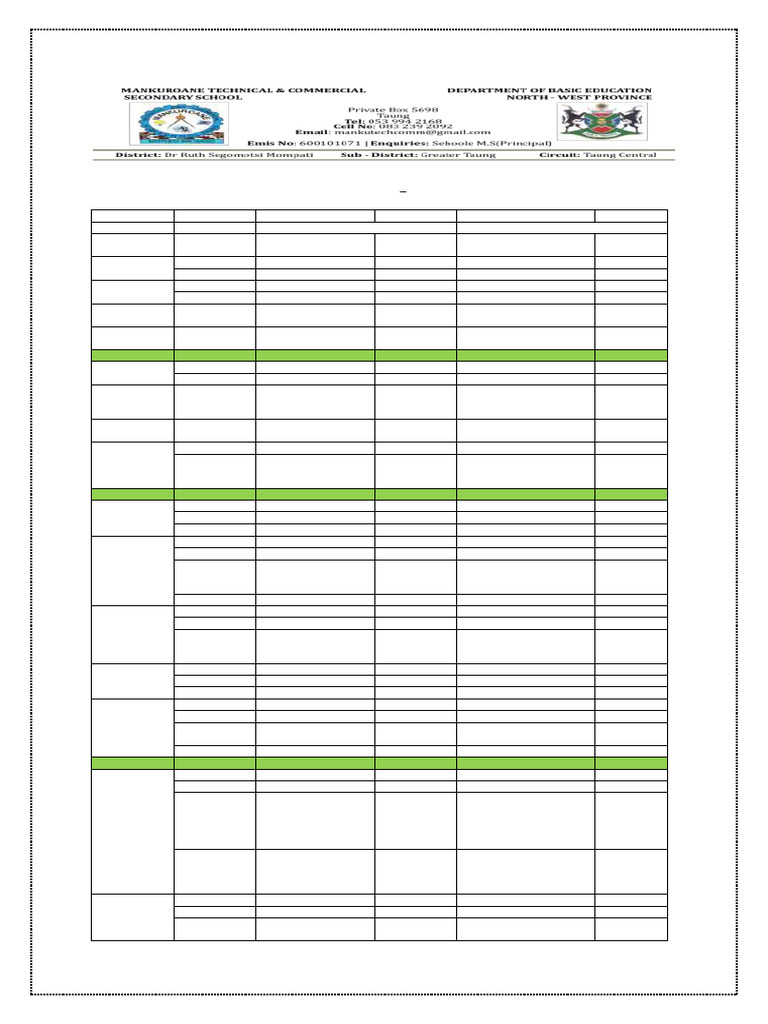 Nov - Dec Exam Timetable - 073042 | PDF