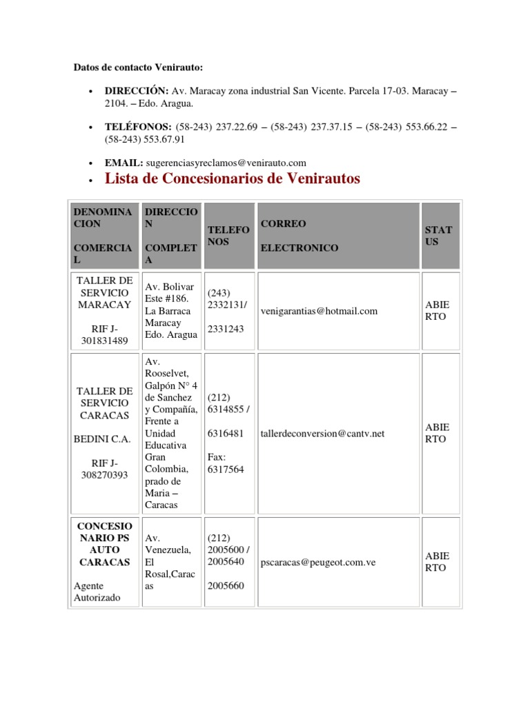 Venirauto | PDF | Fabricación e ingeniería | Business