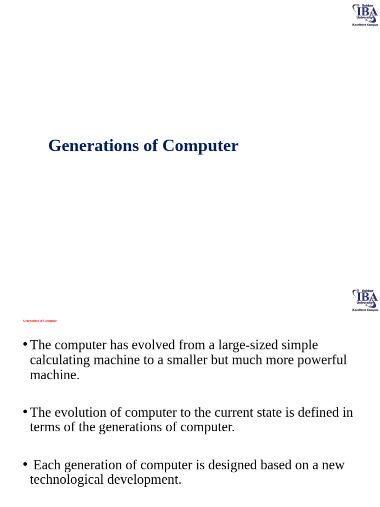 2-Genration of Computers | PDF | Integrated Circuit | Very Large Scale ...