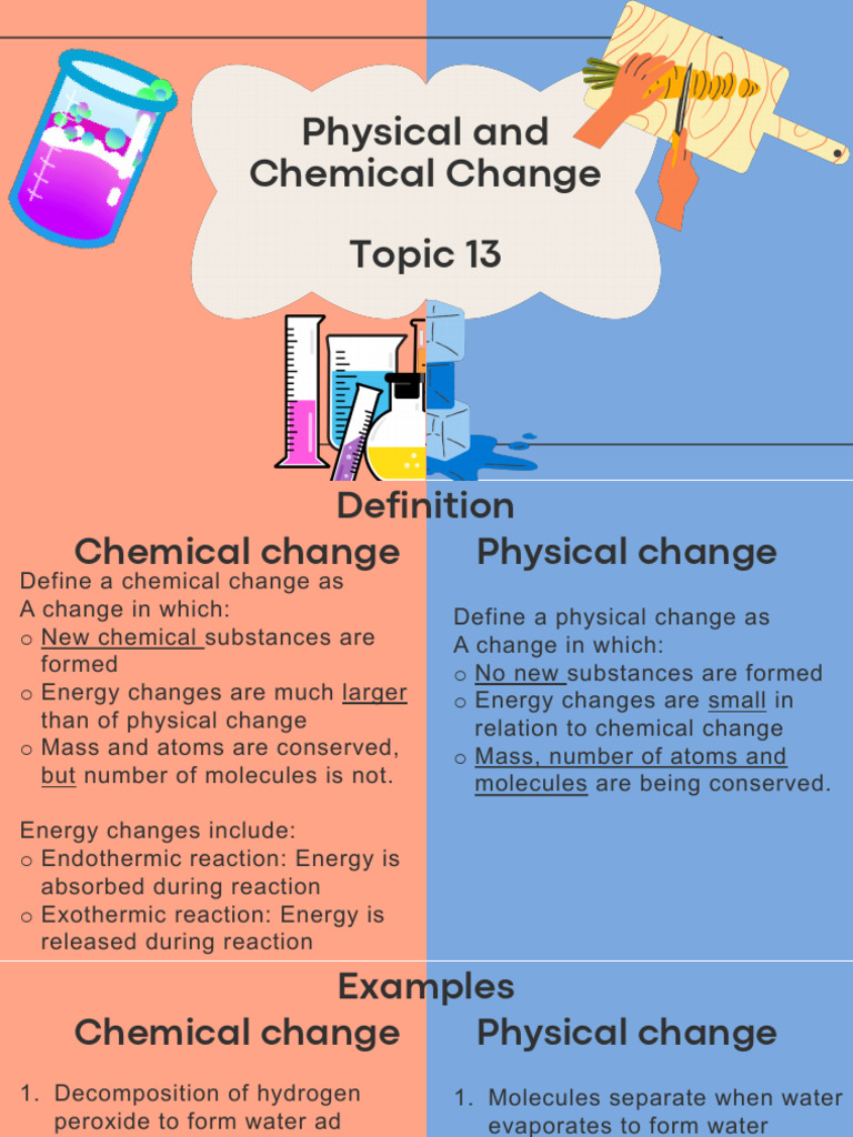 Understanding Physical vs Chemical Changes | PDF