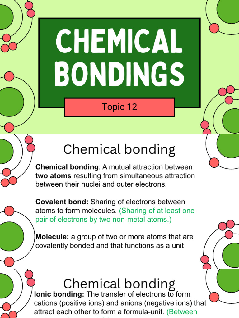 T 12 Chemical Bondings | PDF | Chemical Bond | Ion