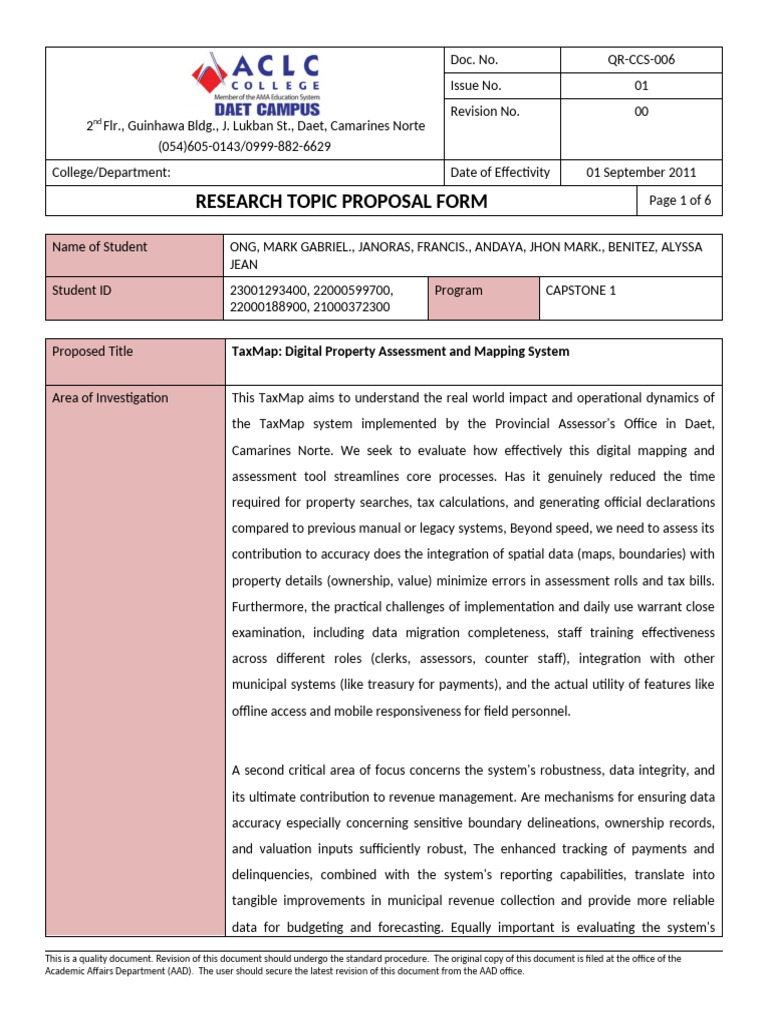 TaxMap Digital Property Assessment and Mapping System | PDF | Taxes ...