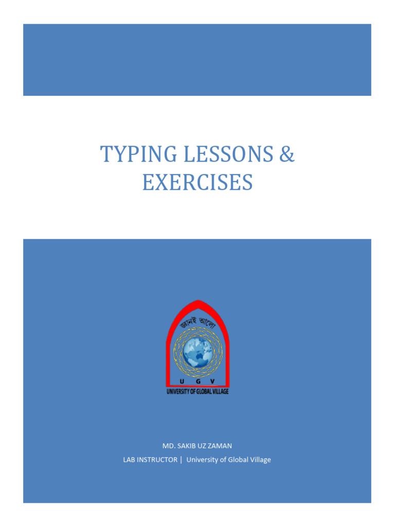 Typing Lessons & Exercises | PDF | Human–Computer Interaction | Writing