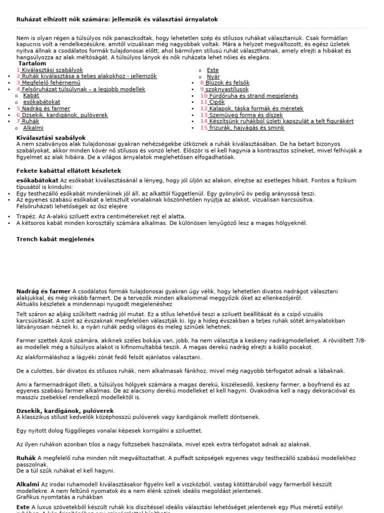 Ruházat Duci Divat | PDF