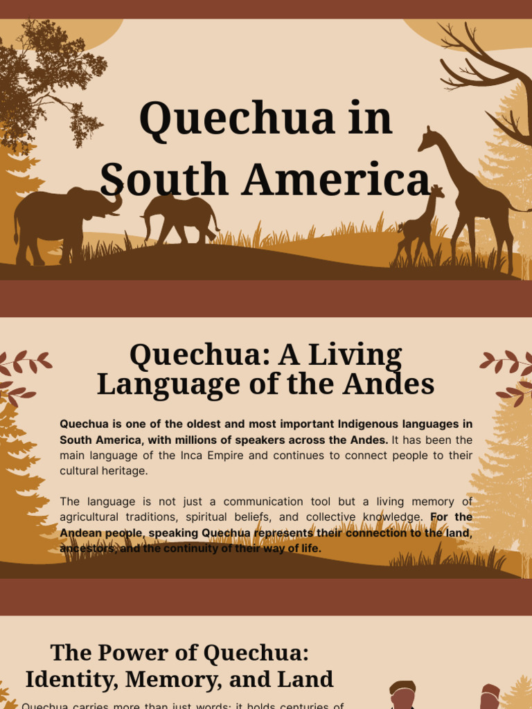 Preserving Quechua: Language and Identity | PDF | Spanish Language ...