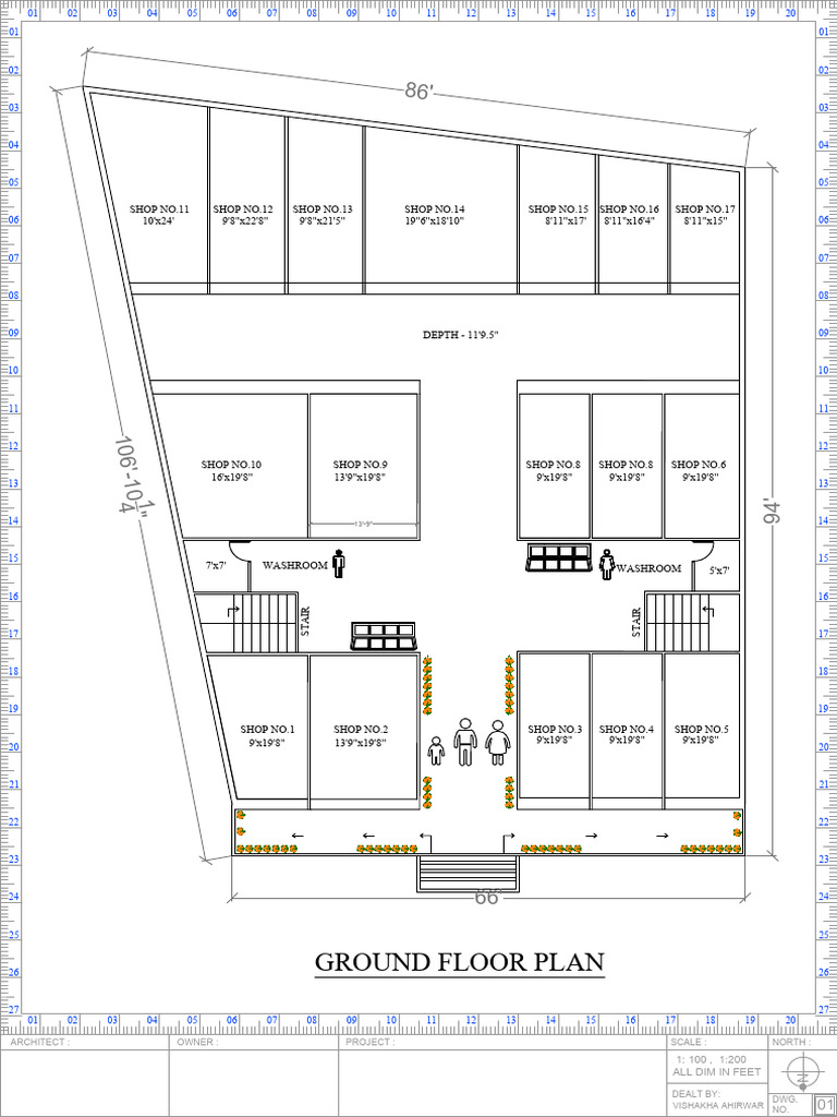Ground Floor Shop Layout Plan | PDF