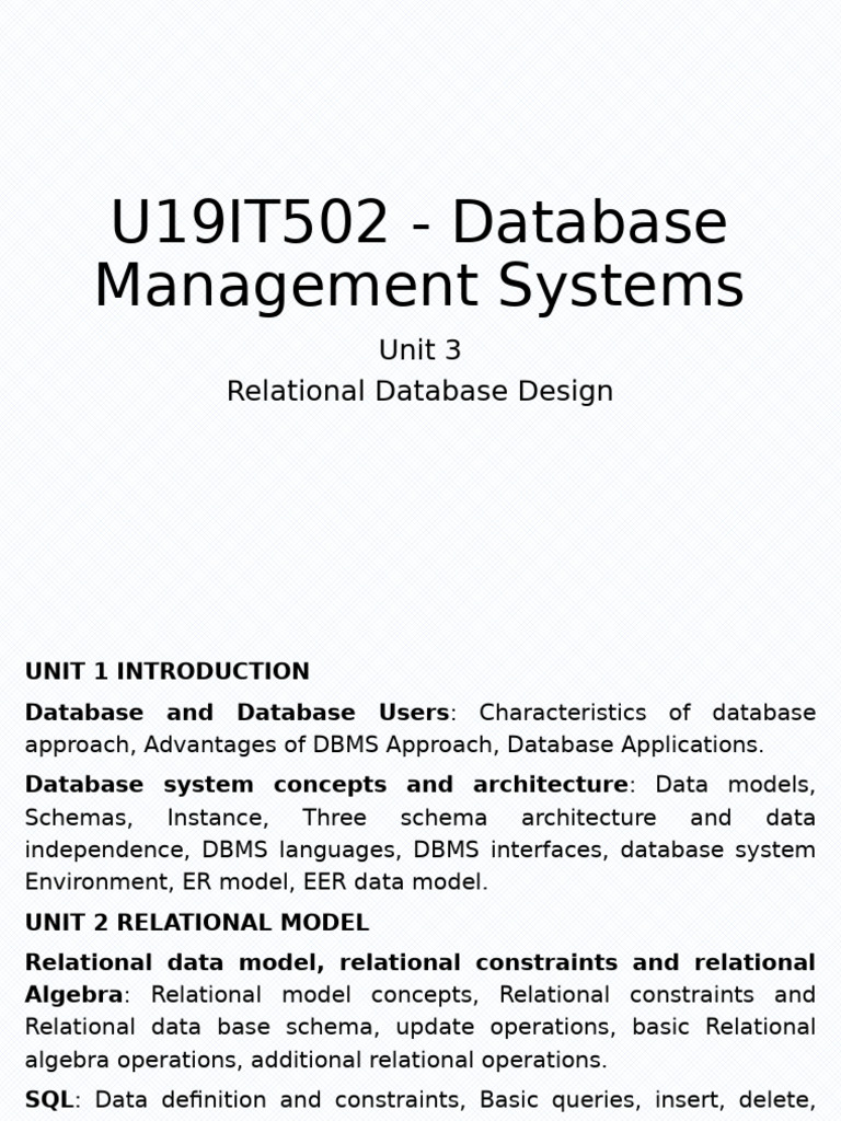 Relational Database Design Concepts | PDF | Databases | Relational Database