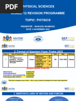 Grade 12 Physical Sciences Exam Guide | PDF | Force | Photoelectric Effect