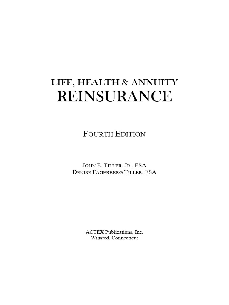 Life, Health & Annuity Reinsurance Guide | PDF | Reinsurance | Insurance