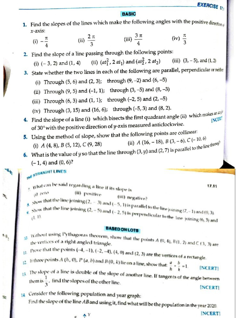 Straight Line PDF | PDF