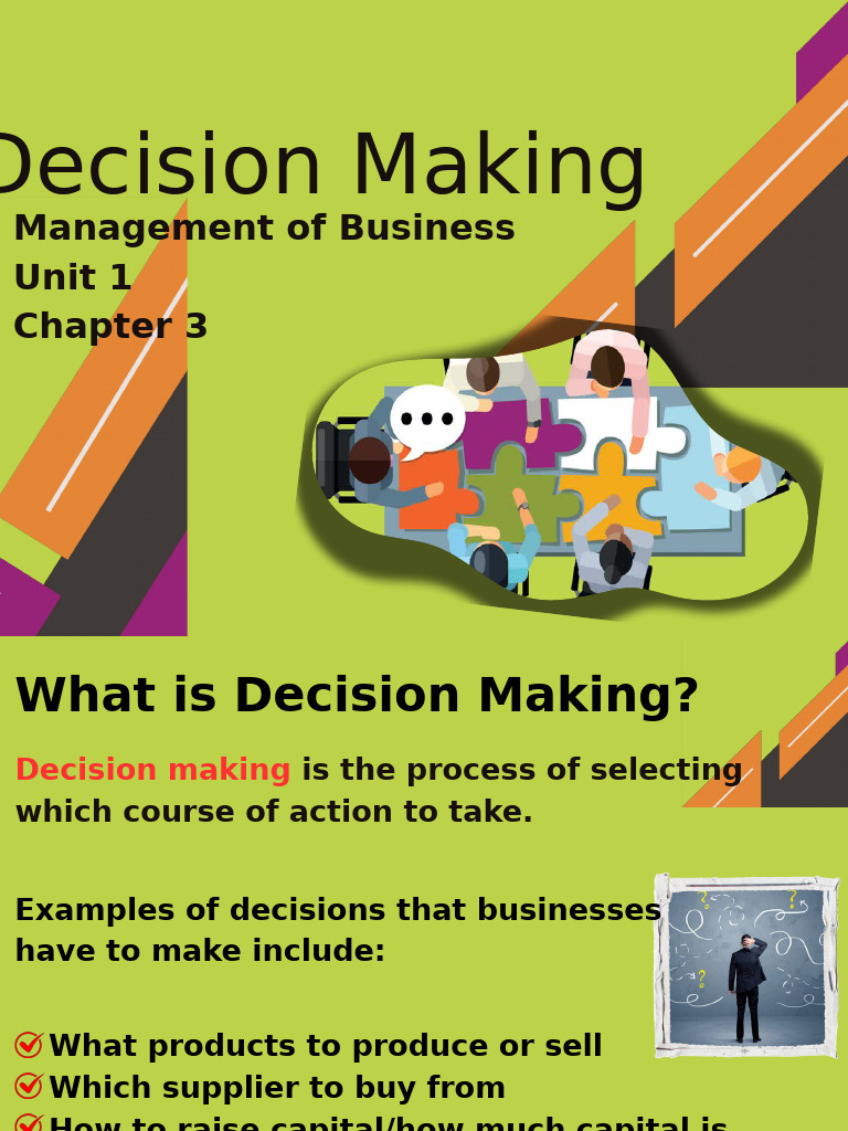 Chapter 3 - Decision Making | PDF | Inflation | Economics