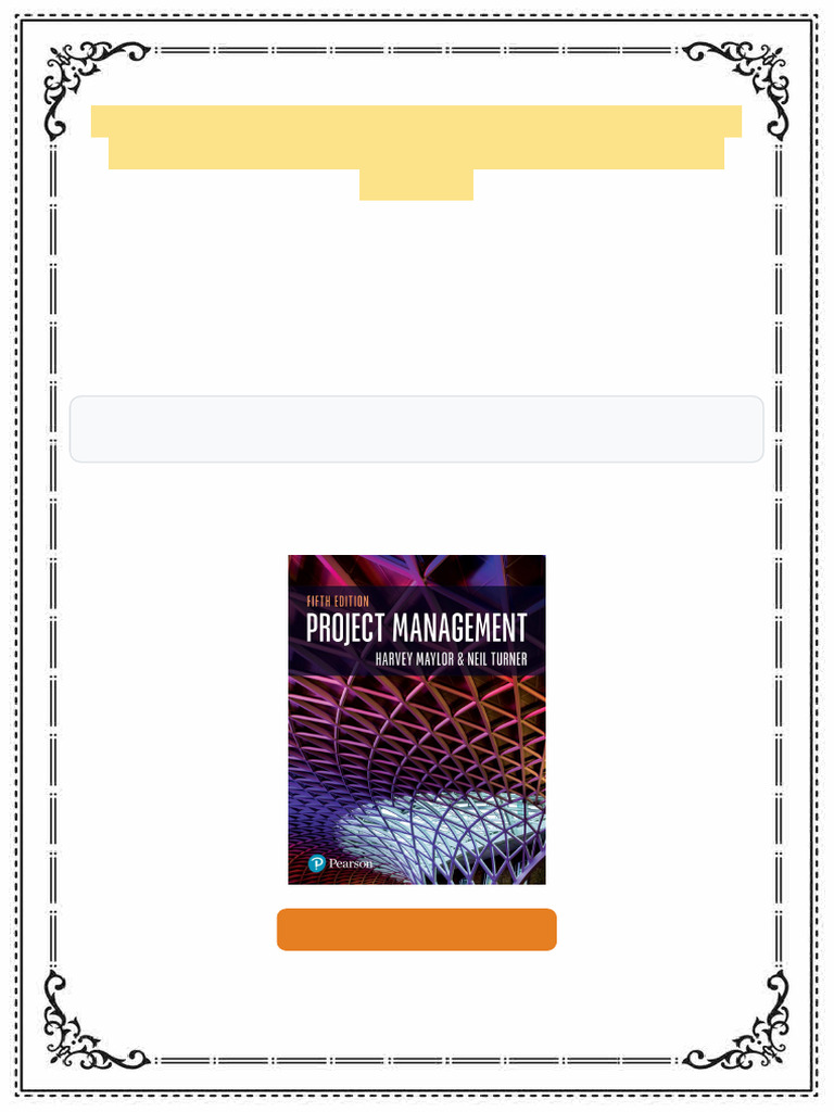 (Ebook PDF) Project Management EBook 5th edition by Harvey Maylor ...
