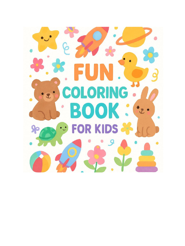 Cute Animals Coloring Book For Kids Ages 4-8 | PDF