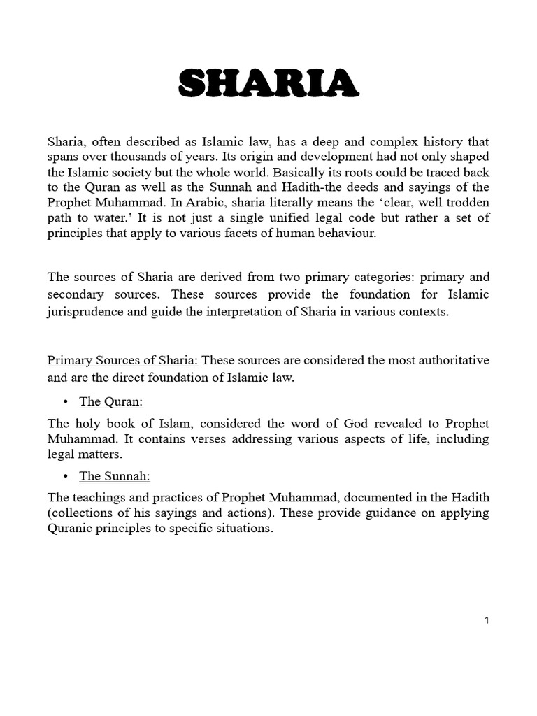 Sharia | PDF | Sharia | Islamic Philosophy
