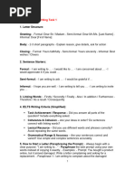 IELTS General Writing Task 1 Template | PDF