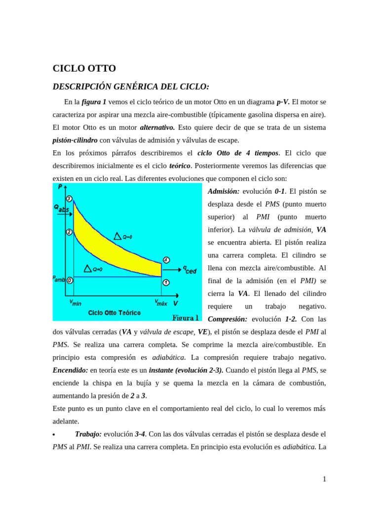 Ciclo Otto | PDF | Máquinas | Propulsión