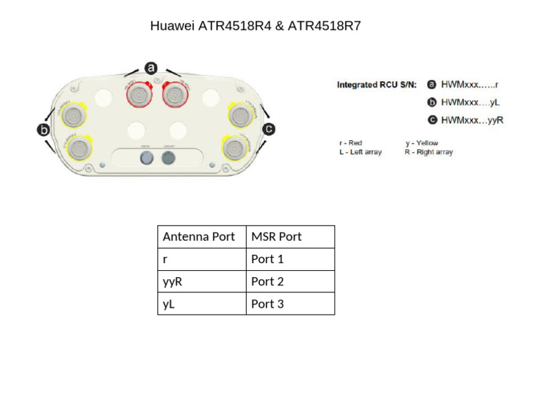 MSR WO & Antenna Ports Mapping | PDF