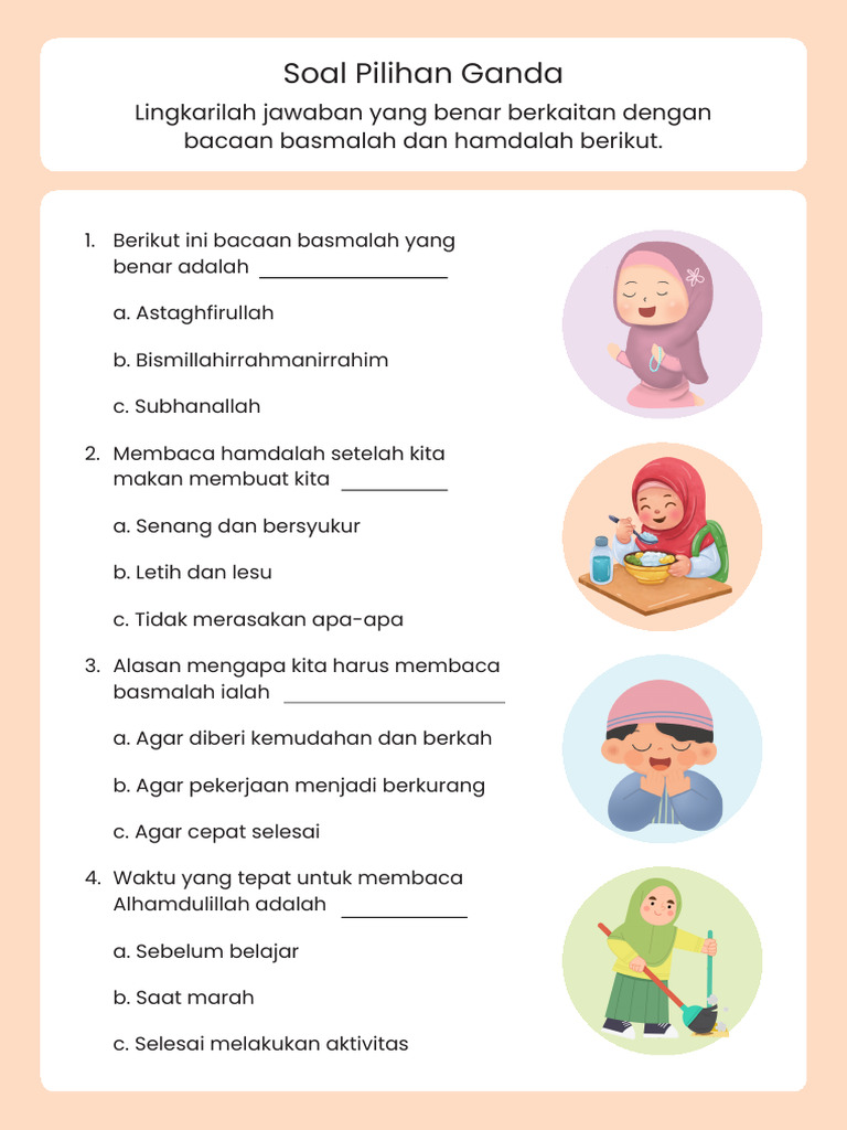 LKPD Basmalah Hamdalah | PDF
