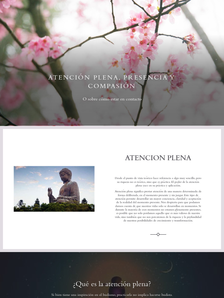Atención Plena, Presencia y Compasión | PDF | Experiencia | Sufrimiento