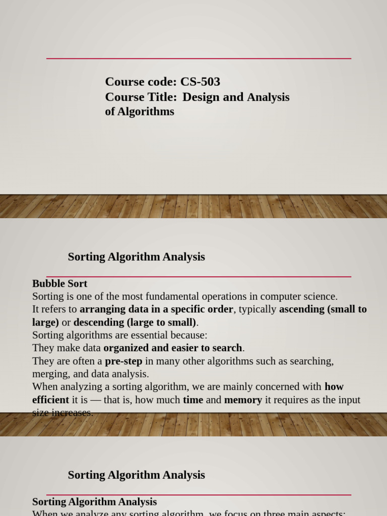 Analysis of Algorithms Lecture 4 | PDF | Computational Science | Computer Programming