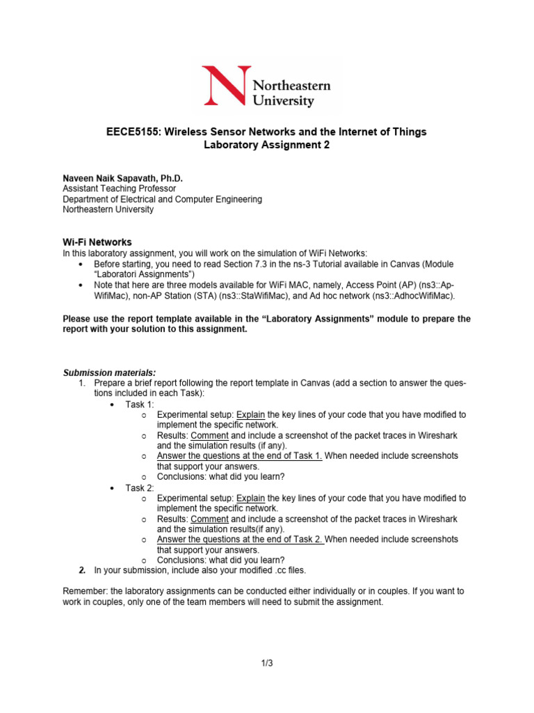 Assignment2(1) | PDF | Computer Network | Wireless Lan